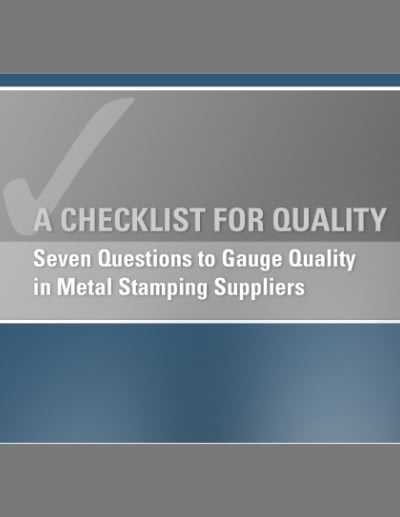 Want consistent precision metal stamping quality? Insist on SPC.